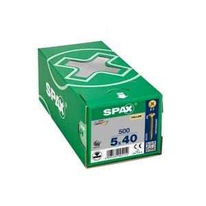 Paraf. Spax III CE 5,0X40 YELLOX - MDV - Madeiras e Derivados